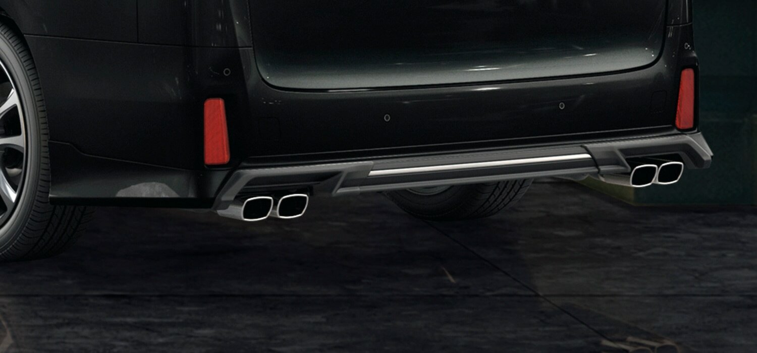 TRD REAR BUMPER SPOILER UNPAINTED For Alphard 3# Aero MS343-58002-NP ...