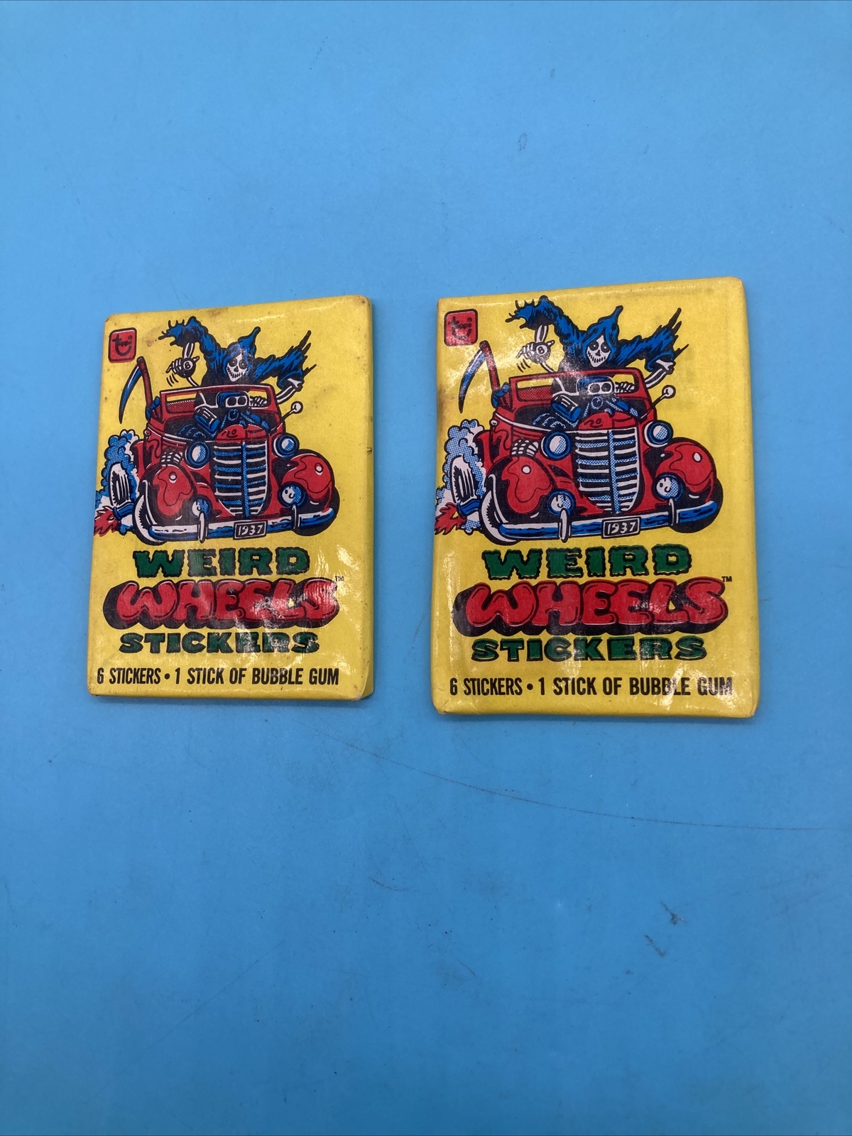 Weird Wheels Stickers Set Of 2 Unopened Packs | eBay