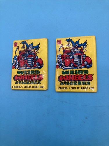 Weird Wheels Stickers Set Of 2 Unopened Packs | eBay