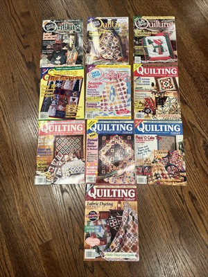 Lot of 10 QUICK & EASY QUILTING & Quiting Today magazines VINTAGE 1997 ...