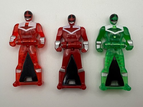 Power Rangers Legendary Keys Translucent Red & Green Power Ranger Time ...