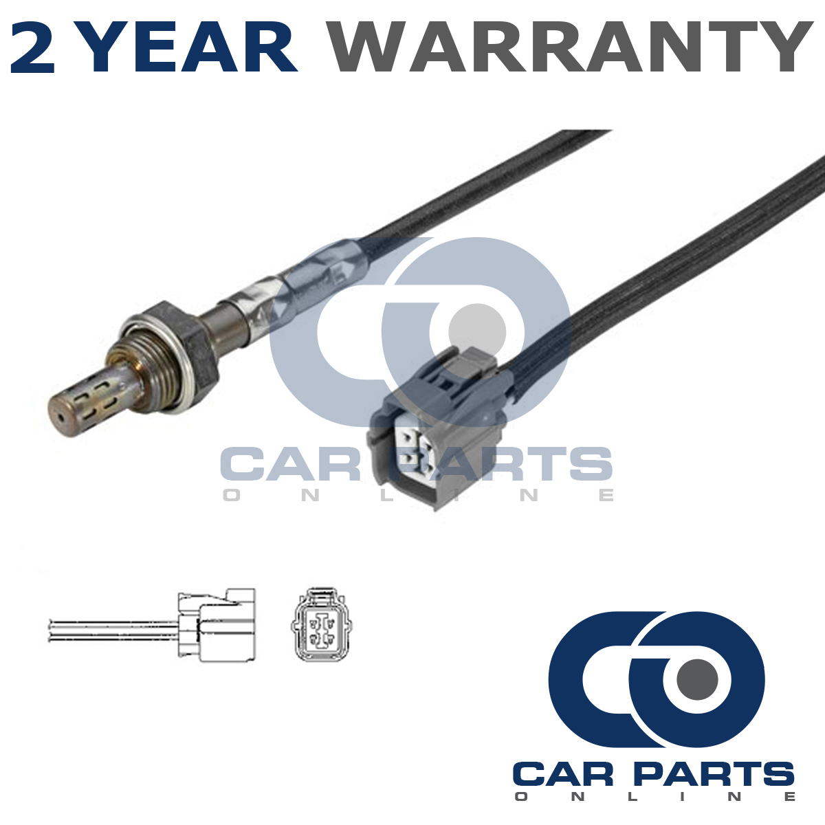FOR HONDA CR-V MK2 2.0 16V (2002-06) 4 WIRE REAR LAMBDA OXYGEN SENSOR ...