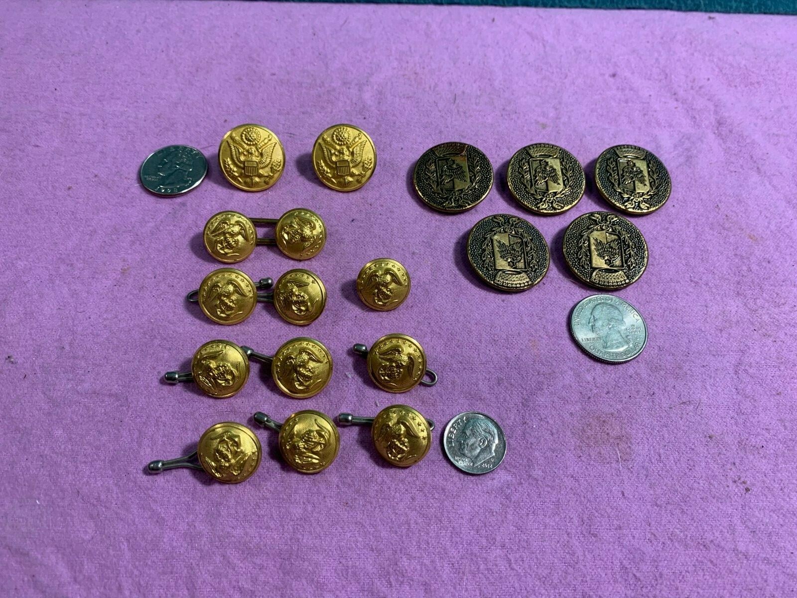Vintage US Military Button Lot of 18 Buttons (Army Navy Marine) | eBay