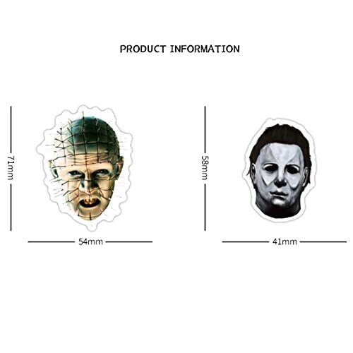 50Pcs Mixed Thriller Horror Movie Killer Role Character Stickers for ...