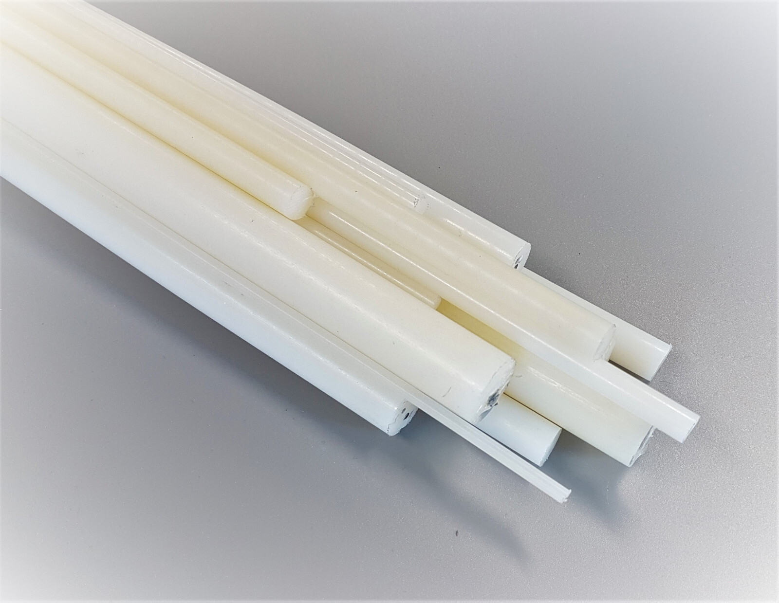 Plastic Rod Bar Round Acetal Acrylic Nylon PTFE 2mm to 30mm Dia ...