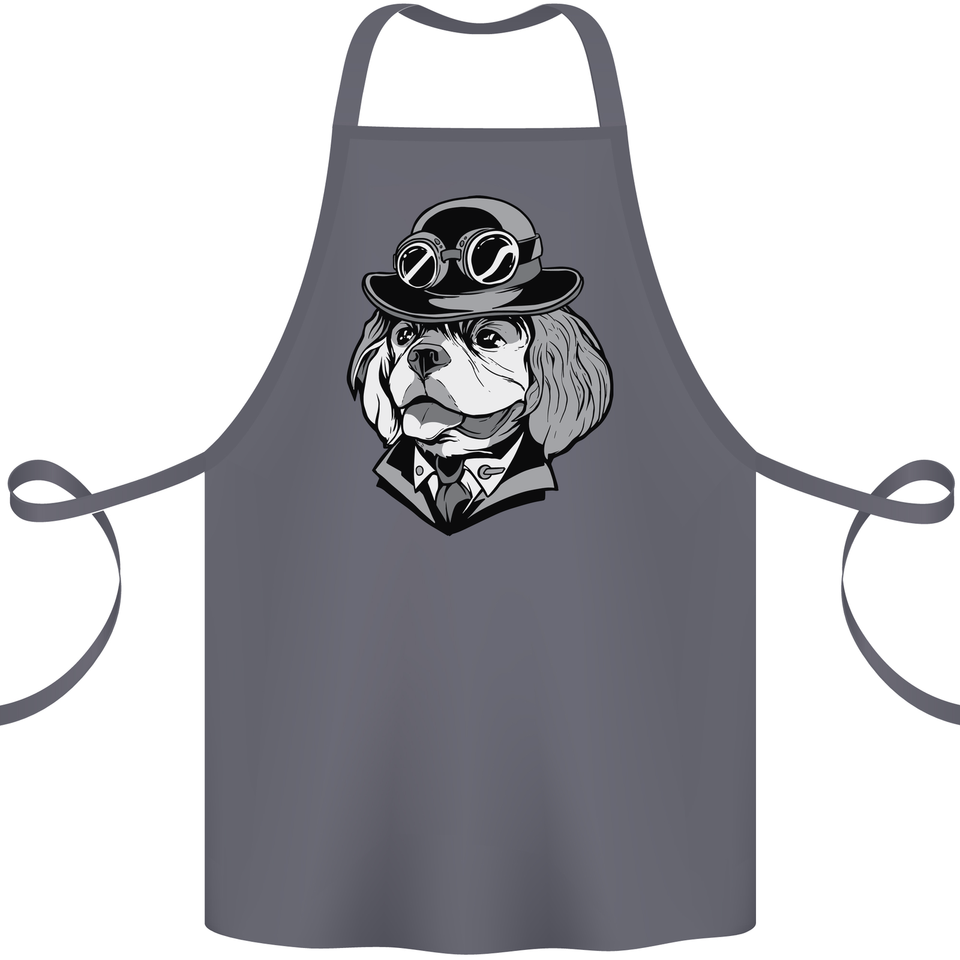 Steampunk King Charles Spaniel Cavalier Cotton Apron 100% Organic | eBay