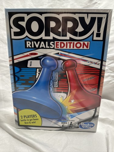 Hasbro Sorry! Special Rivals Edition Board Game 2 Players New & Sealed ...