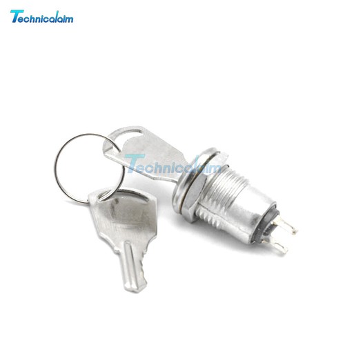 10PCS x Mini Lock Power Switch w/ Security Key On/Off 1A 250V Button ...