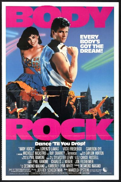 BODY ROCK - 1984 - original 27x41 movie poster - LORENZO LAMAS - Break ...