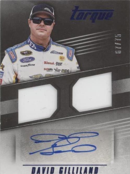 2016 Panini Torque - Combo Materials Signatures David Gilliland #CMS-DG ...