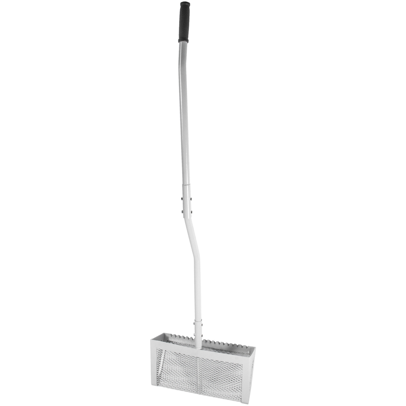 VEVOR Sand Rake Beach Rake 52" Pole Muck Sand Flea Rake 16" Silver Weed ...