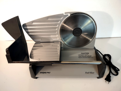 Waring Pro Professional Food Slicer FS155 Stainless Steel Meat & Cheese ...