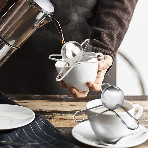 Coffee Freezer Ball Stainless Steel Reusable Frozen Ball Metal Sphere ...