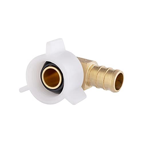 2-Pack EFIELD Pe/2" Pex /2" Female NPT Swivel Elbow Brass Barb Crimp Fi ...