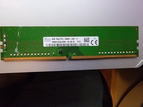 SK Hynix 8GB DDR4 2666MHz RAM 1Rx8 PC4-21300 HMA81GU6JJR8N-VK 288p ...