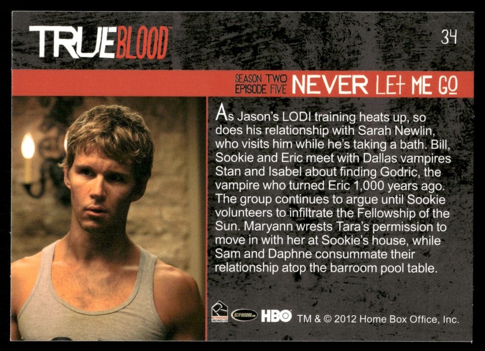 True Blood 2012 TV Series Promo Card #34 HBO - Vampire | eBay