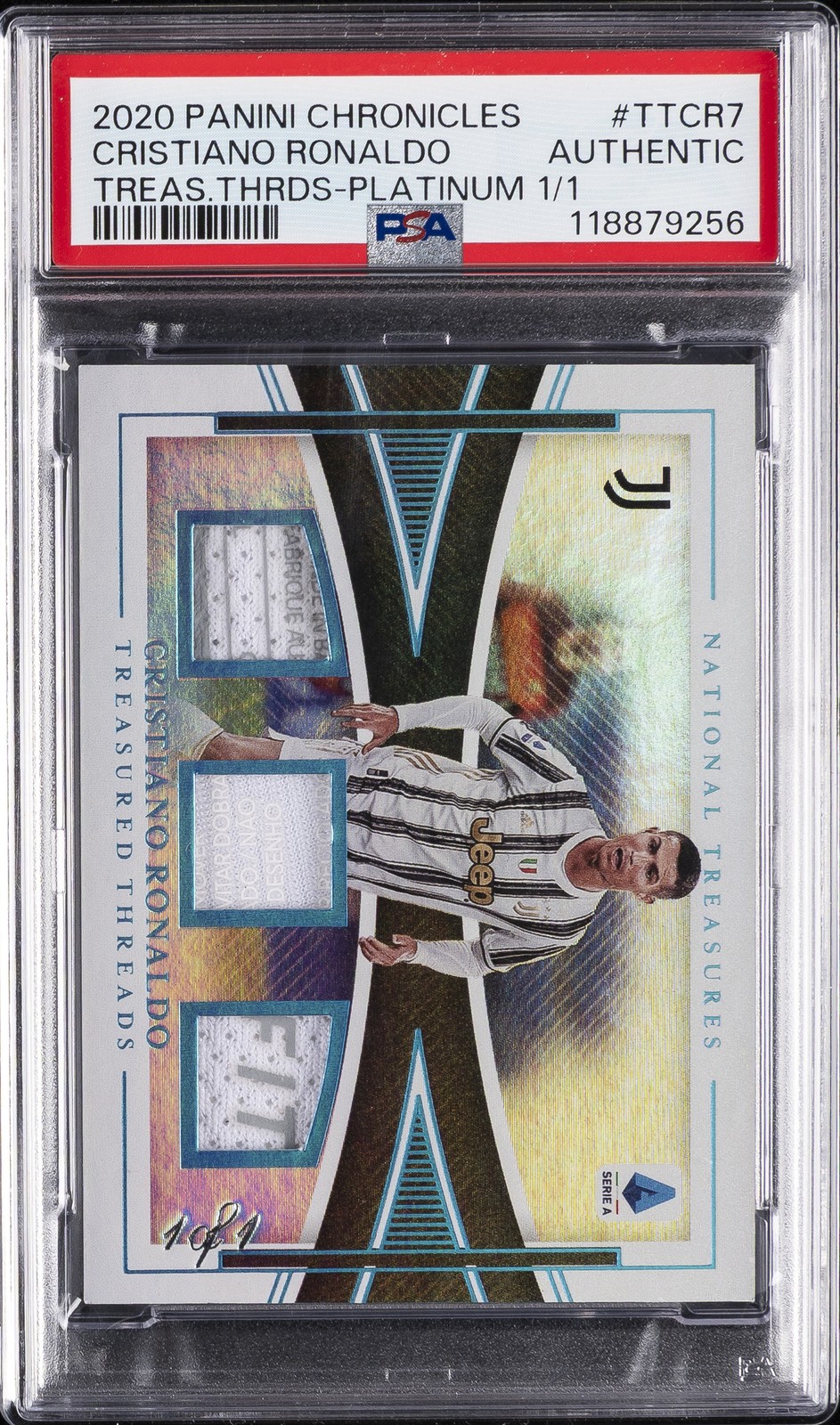 2020-21 Panini Chronicles - Treasured Threads Cristiano Ronaldo #TT-CR7 ...