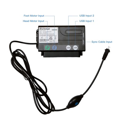 Adjustable Bed Richmat HJC18 Control Box Replacement for Structures Bed ...