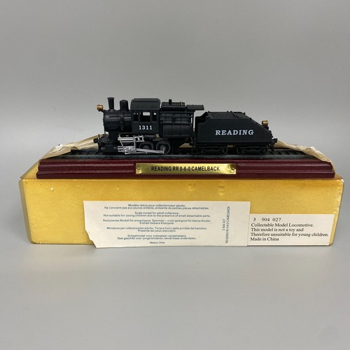 ATLAS EDITIONS READING RR 0-6-0 CAMELBACK LOCOMOTIVE COLLECTABLE TRAIN ...