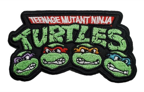 Teenage Mutant Ninja Turtle TMNT Embroidered Iron On Patch 4.5" x 2.5 ...