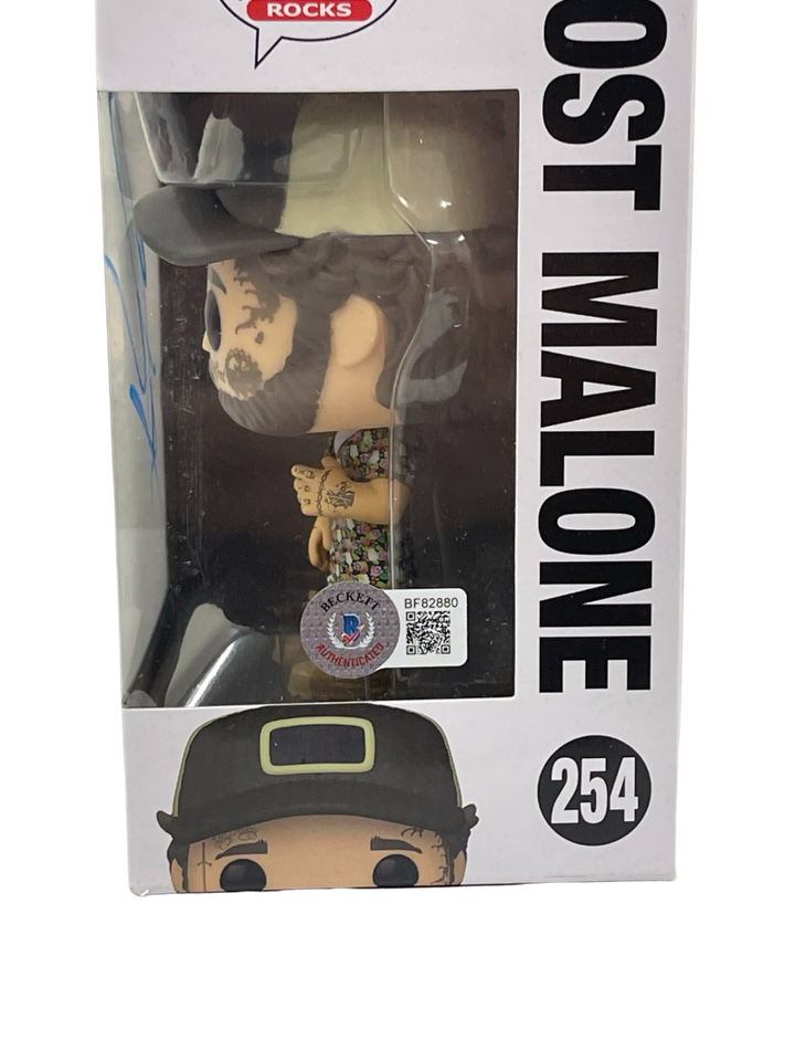 POST MALONE SIGNED ROCKSTAR POP 254 FUNKO FIGURE AUTHENTIC AUTOGRAPH ...