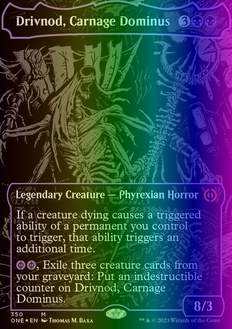 MTG Drivnod, Carnage Dominus (350/530) Phyrexia All Will Be One LP FOIL ...