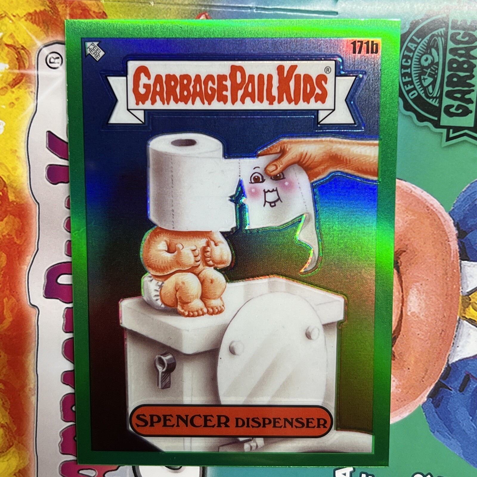 2022 GARBAGE PAIL KIDS Chrome SERIES 5 Green #171b Spencer Dispenser | eBay