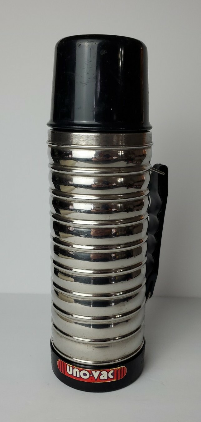 Vtg Uno-Vac Magnum 291 Unbreakable Stainless Steel 1 Quart Thermos ...