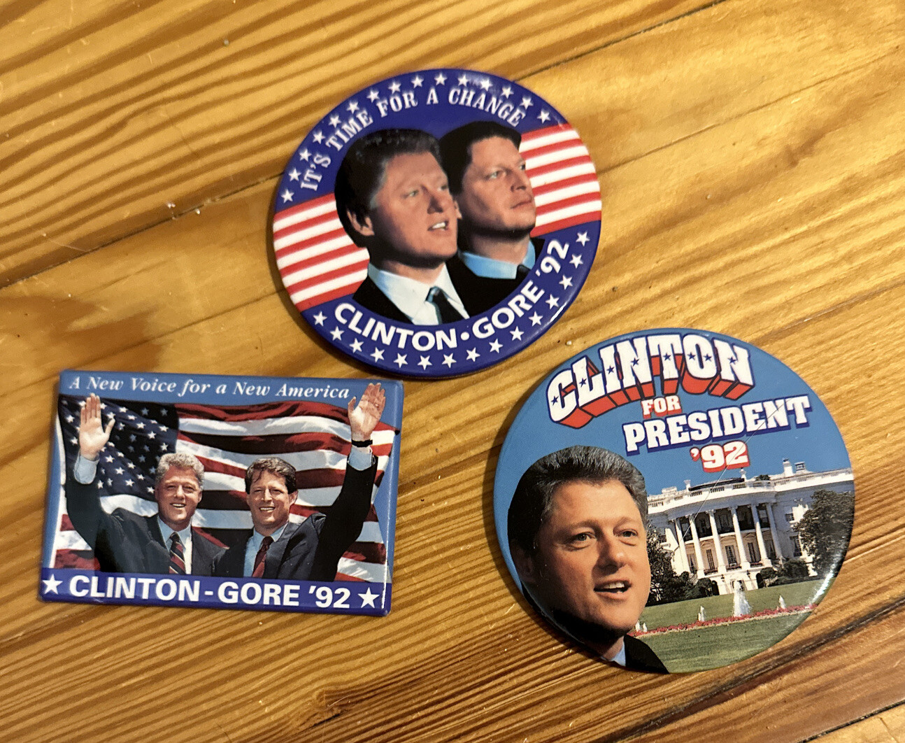 Clinton/Gore 1992 Presidential Campaign Buttons Pins | eBay