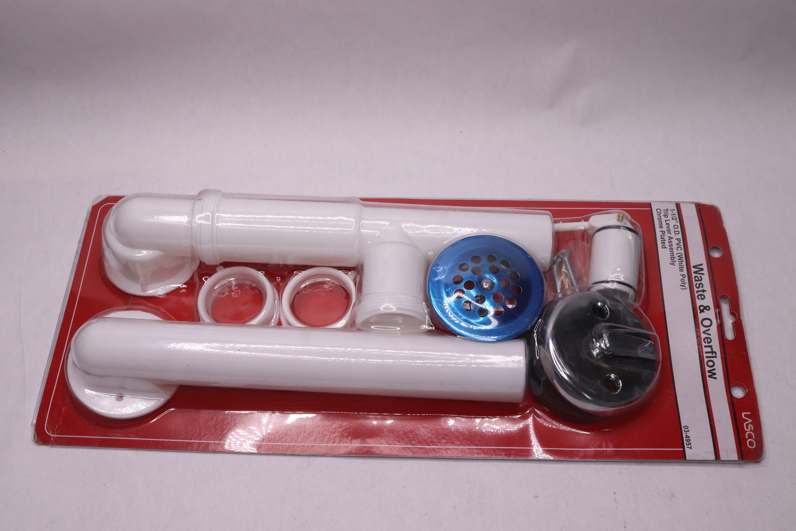 Lasco PVC Trip Lever Bath Drain With Chrome Plated Trim 1-1/2" 034957 ...