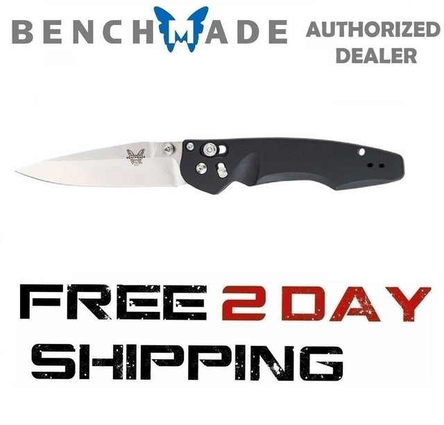 Benchmade 470-1 Emissary Drop-Point Plain Edge Satin Finish Knife for ...