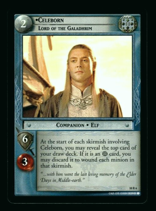 Lord of the Rings LOTR TCG Celeborn Lord of the Galadhrim 10R6 Mount ...