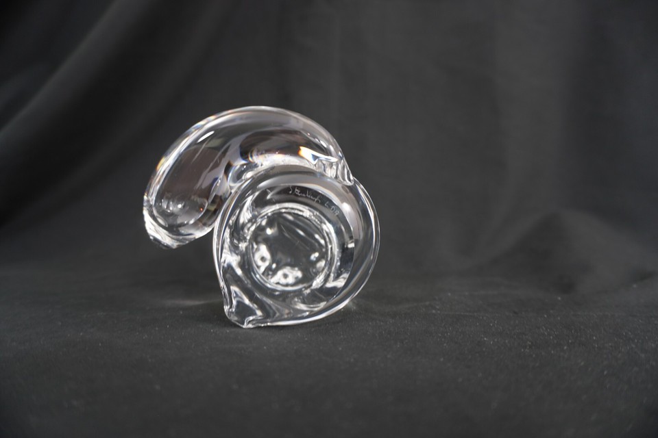 Steuben Crystal Glass Fox Figurine by Lloyd Atkins C. Signed | eBay