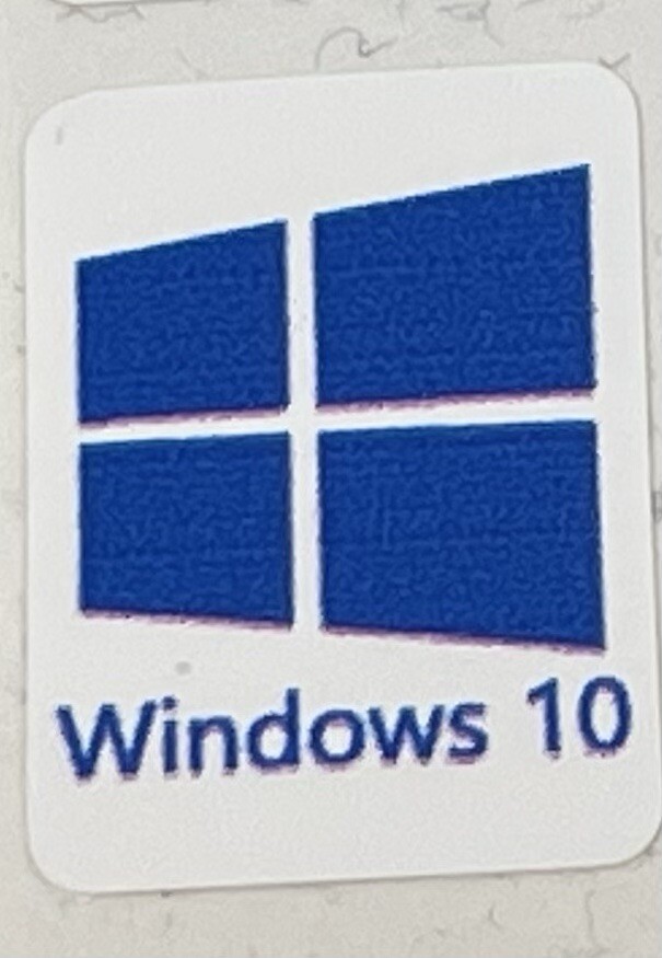 4 X STICKERS ON 1 SHEET ORIGINAL Windows 10. STICKERS LABEL LOGO BADGE ...