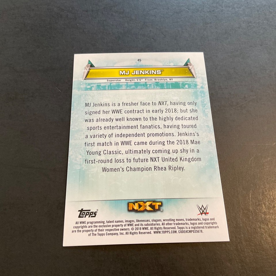 2019 Topps WWE Women’s Division MJ Jenkins 1st NXT Card # 45 | eBay