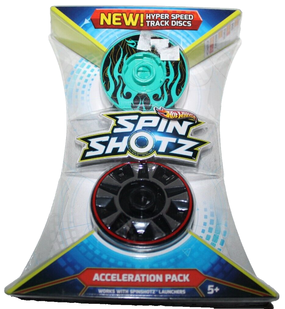 Mattel Hot Wheels Spin Shotz Hyper Speed Track Discs Acceleration Pack ...