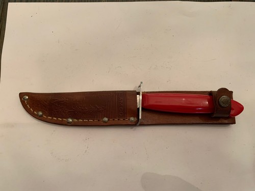 Vintage Camco Fixed Blade Knife w Can Opener & Cap Lifter + Leather ...