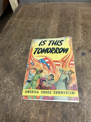 Vintage Rare 1947 Is This Tomorrow America Under Communism Paper Comic ...