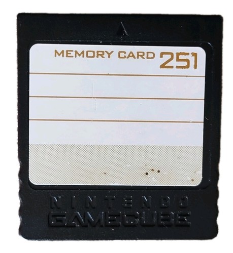 GameCube Nintendo Memory Card 251 Blocks DOL-014 OEM -Tested &Working ...
