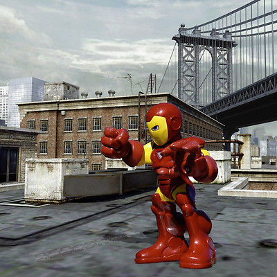 2010 IRON MAN 2 10" action figure ROCKET BOOST IRON MAN (Super Hero ...