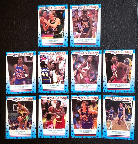 1989 1990 Fleer NBA Basketball Sticker set 10/11 HIGH GRADE 89 90 Nrmt | eBay