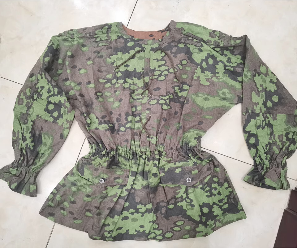 SIZE XL WWII GERMAN ELITE M42 OAK LEAF CAMO REVERSIBLE FIELD SMOCK | eBay