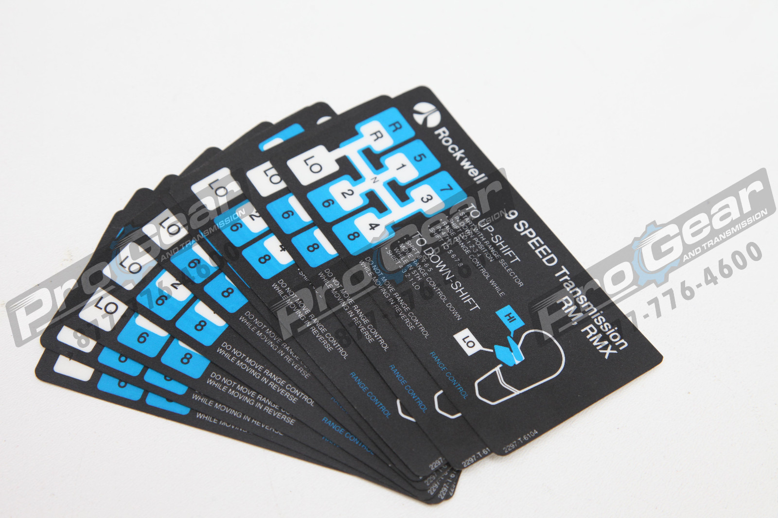 Meritor Shift Pattern Decal 9 Speed Rockwell RM RMX 2297T6104 for sale ...