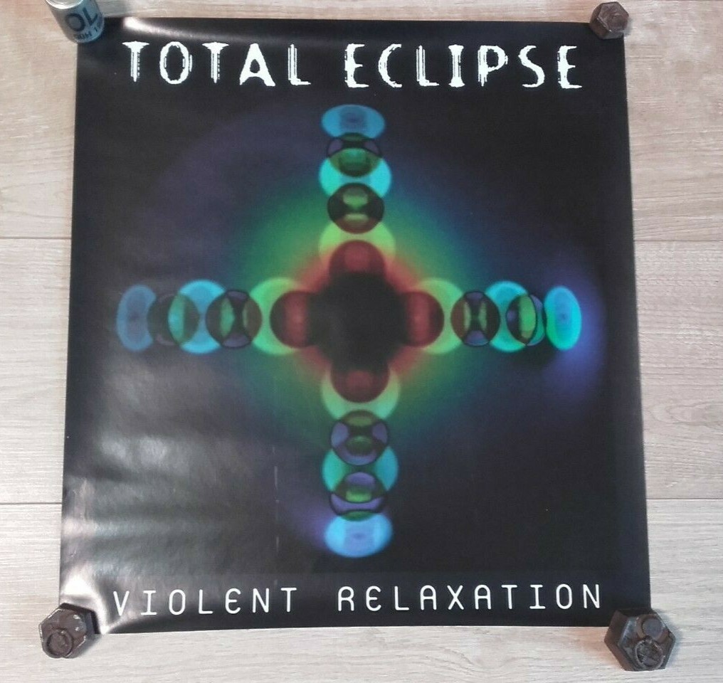 TOTAL ECLIPSE rare poster EO Violent Relaxation 1997 Psychedelic Trance GOA MINT | eBay