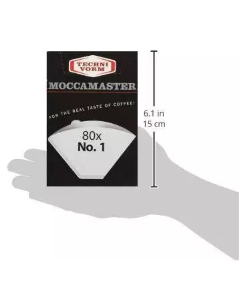 Technivorm Moccamaster 85090 One Cup #1 Paper Filters 80 count White | eBay