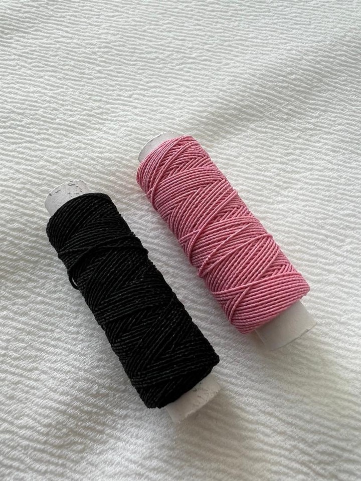 SHIRRING SHEARING ELASTIC THREAD 20 METRE SPOOLS PACK OF 2 REELS SEWING ...