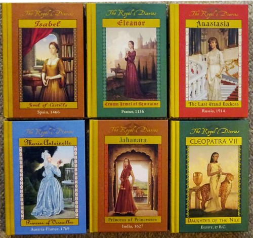 THE ROYAL DIARIES Lot of 6-Eleanor-Isabel-Anastasia-Jahanara-Cleopatra ...