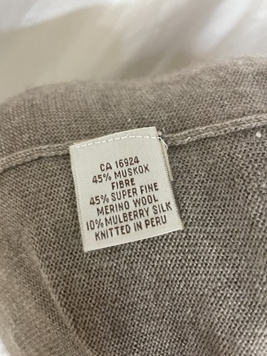 Nando Qiviuk Qiviut Musk Ox Muskox Hand Knit Sweater Tunic Dress Peru ...