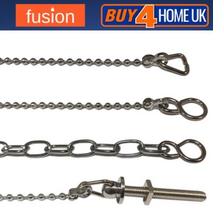 12" Sink & 18" Bath Plug Chains - Chrome Metal Ball Replacement ...