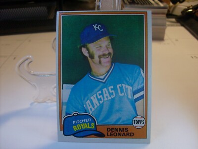 1981 Topps Baseball #185 - Dennis Leonard - Kansas City Royals 81-313 ...